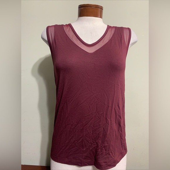 Anatomie | Tops | Anatomie Jackson Ladies Small Sangria Mesh Insert Top ...
